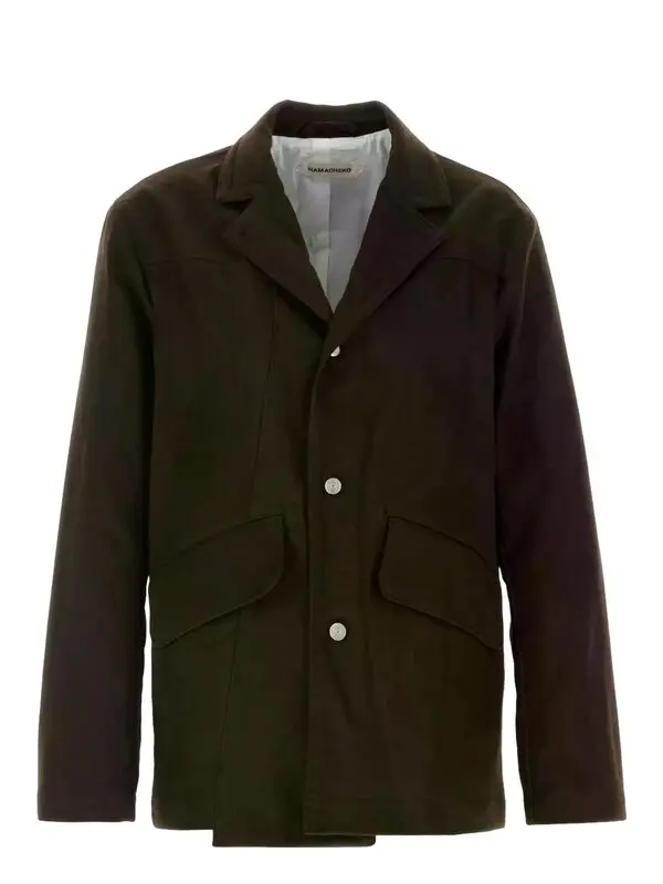 NAMACHEKO Moleskin Cotton Blazer - Brown