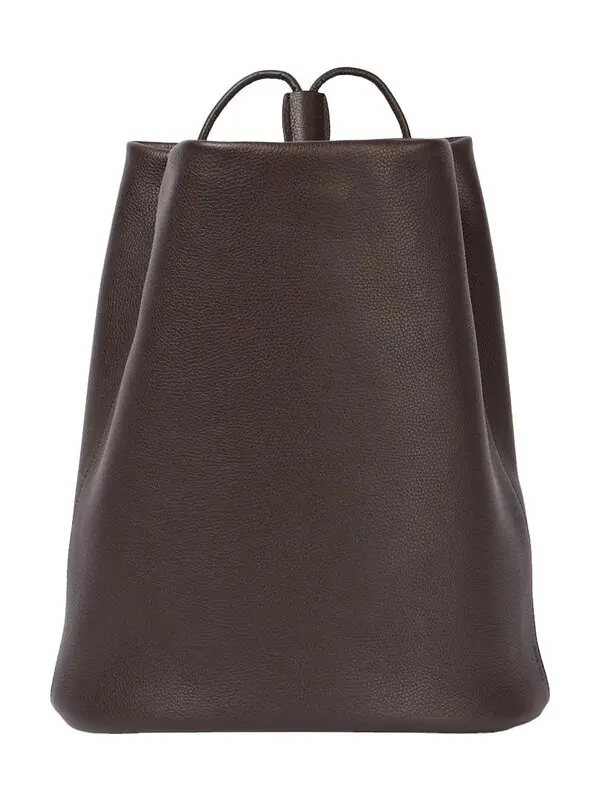THE ROW Joe Leather Backpack - Brown