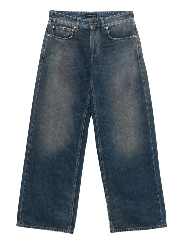 Balenciaga Logo-patch Jeans - Blue