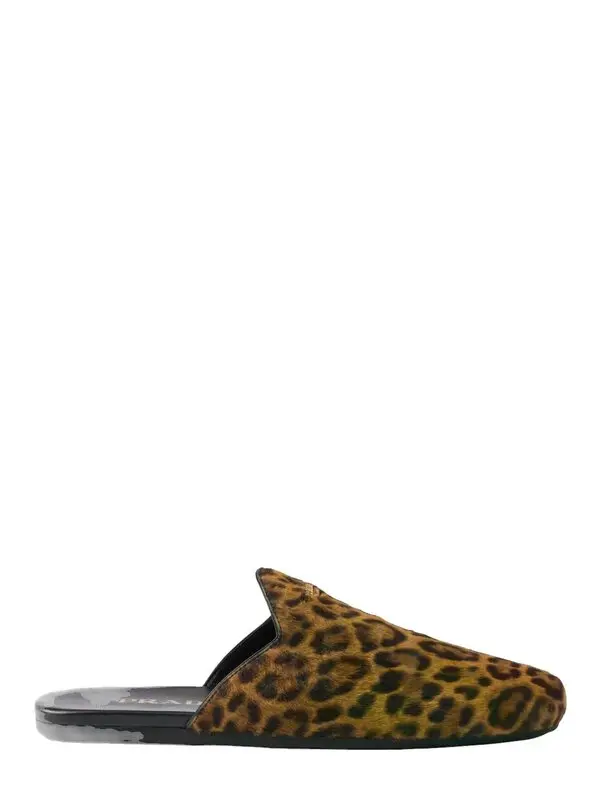 Prada Leopard-print Mules - Neutrals