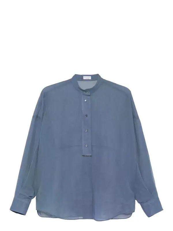 Brunello Cucinelli Cotton Blouse - Blue