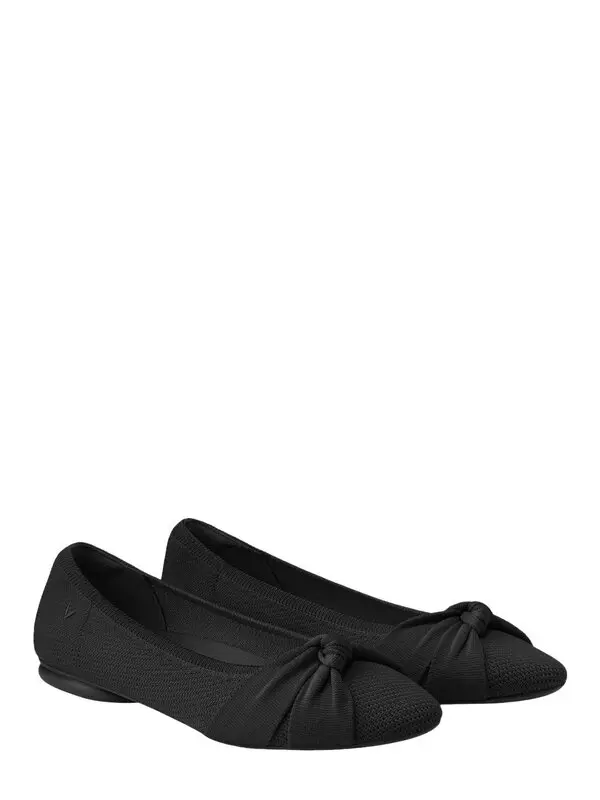 Vivaia Toe Knotted Flats - Black