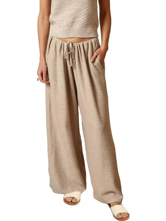 OYUN Misu Linen Wide-leg Pants - Oat