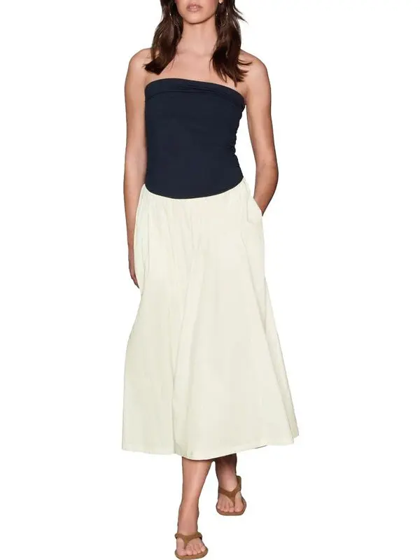 NEXT Strapless Maxi Dress - White