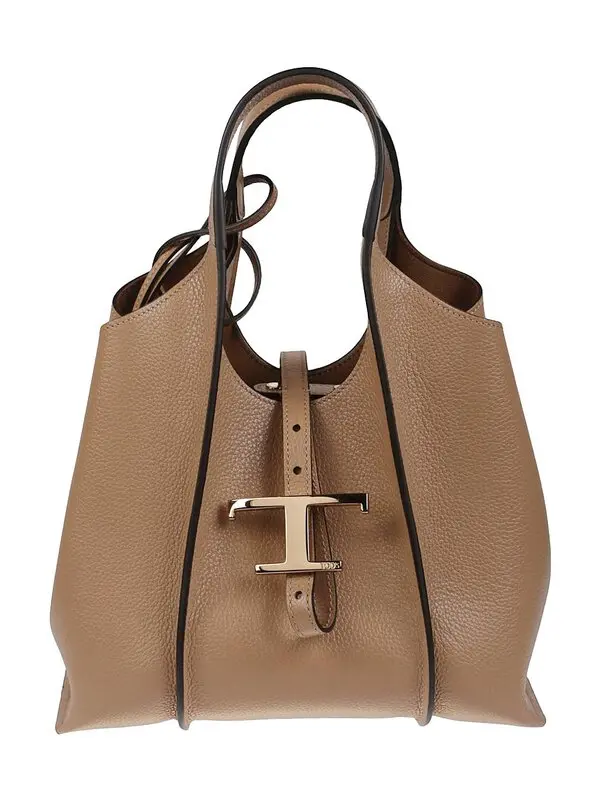 TOD'S Mini Tbs Shopping Bag - Brown