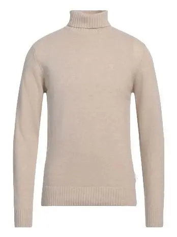 BERNA Turtleneck Knit Top - Beige