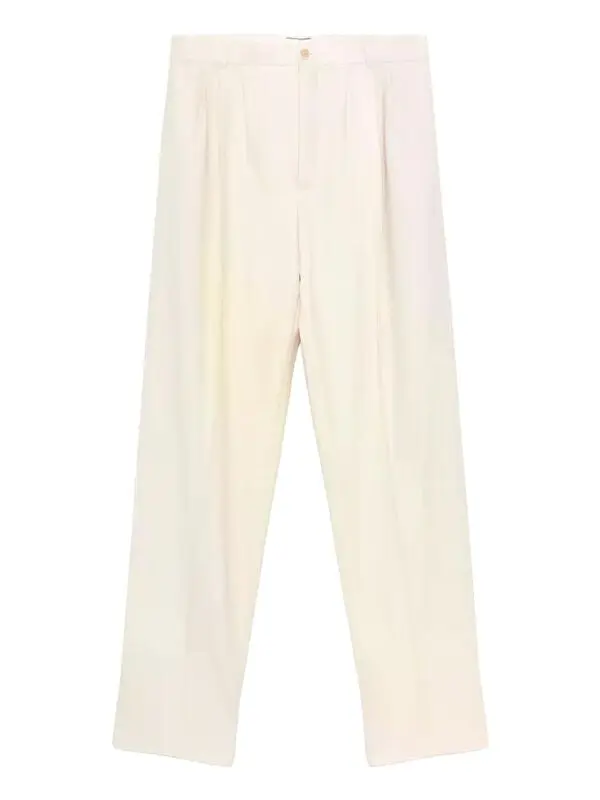 Saint Laurent Wool Trousers - Neutrals