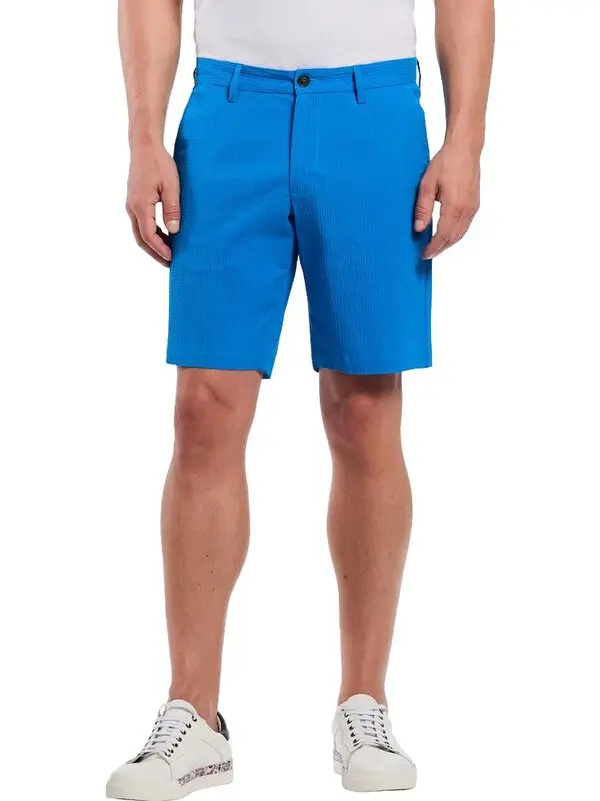 Robert Graham Thresher Seersucker Shorts - Cobalt