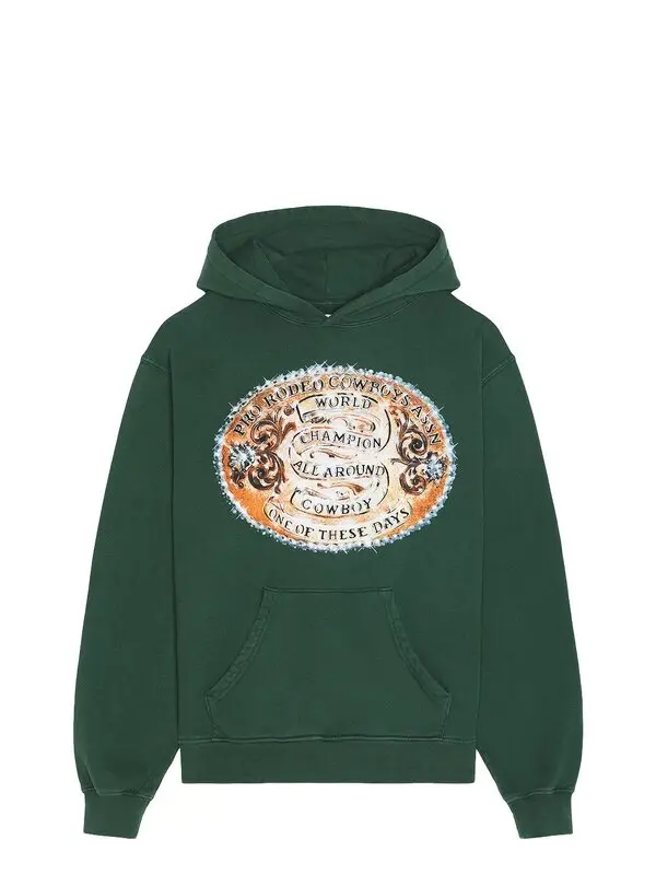 ONE OF THESE DAYS World Champions Hoody - Washed Forest Green