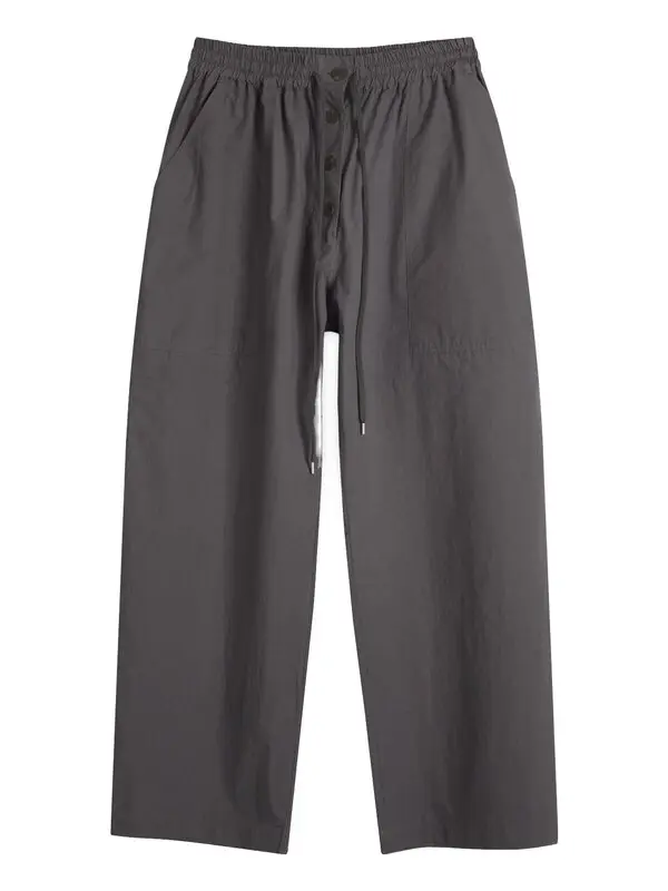Studio Nicholson Attis Button Fly Elastic Waist Pant - Thunder