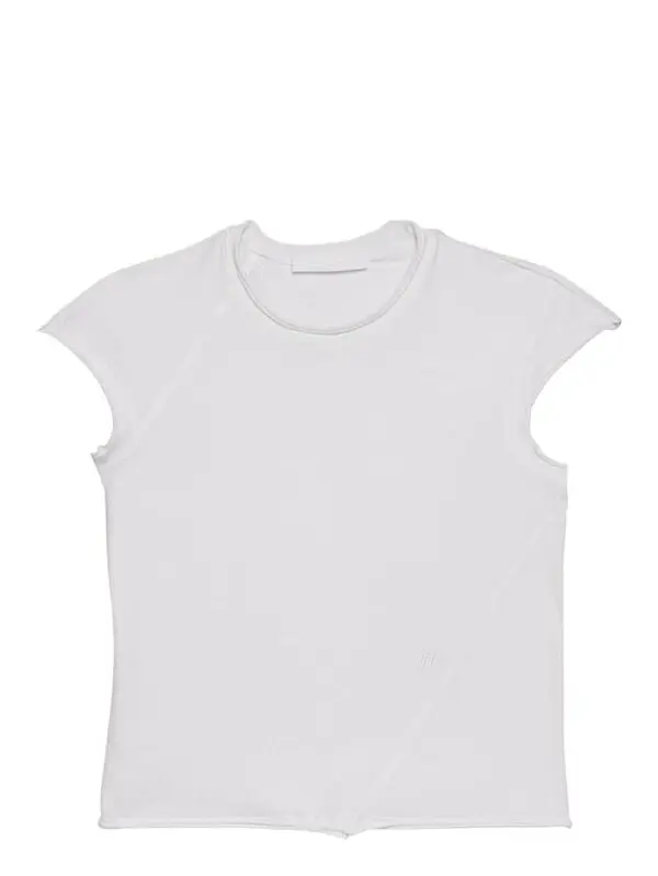 Helmut Lang Twisted Seam Crewneck Top - Optic White - C7j