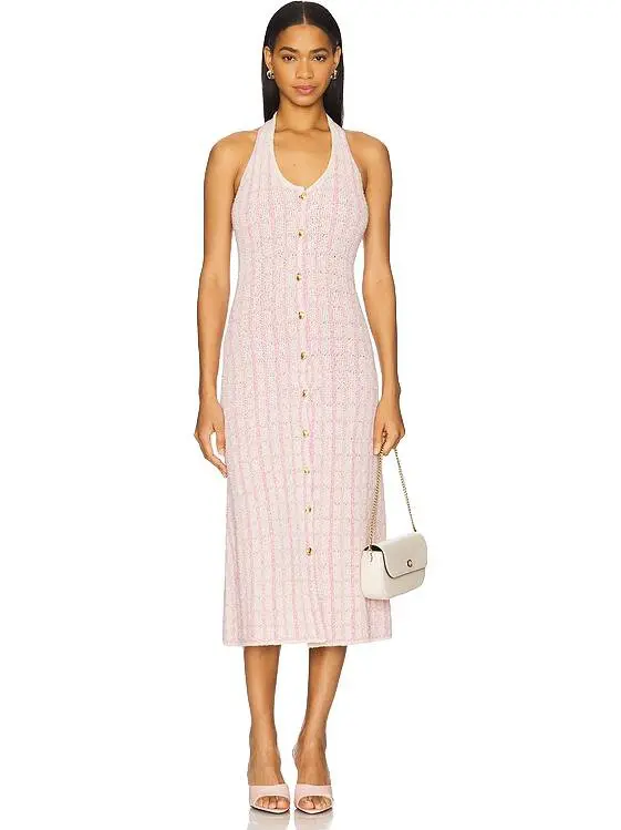 ASTA RESORT Bianca Halter Dress - Bon Bon Sequin