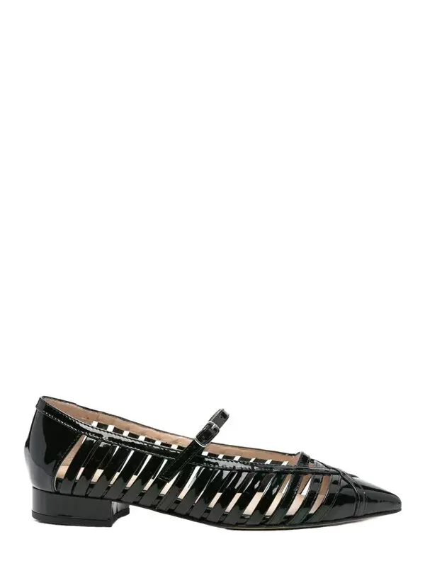 ANNA F. Cut-out Detail Ballet Flats - Black