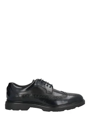 Hogan Lace-up Leather Brogues - Black
