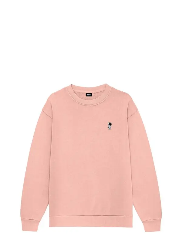DALIX Astronaut Heavyweight Relaxed Fit Sweatshirt - Pink