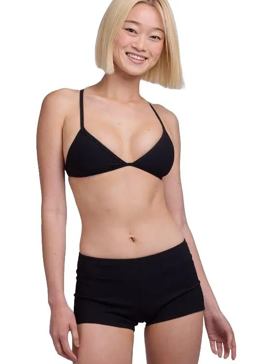 JOLYN Piha Surf Short - Black Ribbed