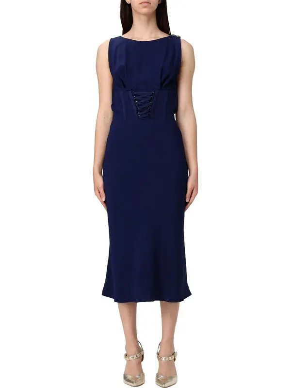 Elisabetta Franchi Midi Dress - Blue