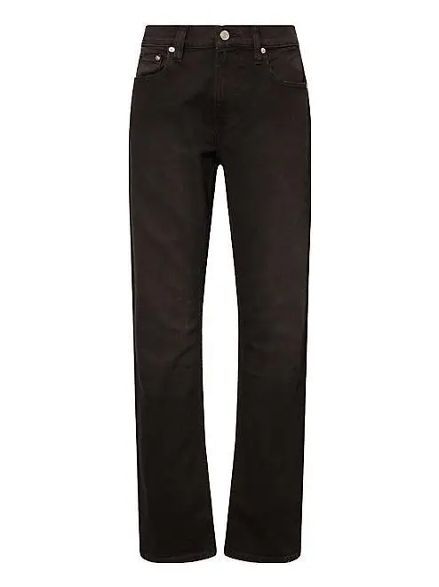 FRAME Modern Straight Slim-fit Stretch-denim Jeans - Raven