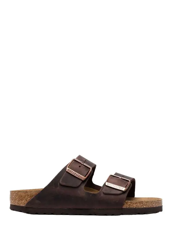 BIRKENSTOCK Arizona Oiled Leather Sandals - Brown