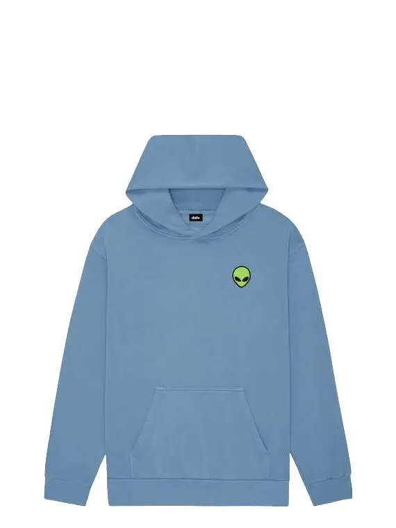 DALIX Alien Relaxed Fit Hoodie - Pebble Blue