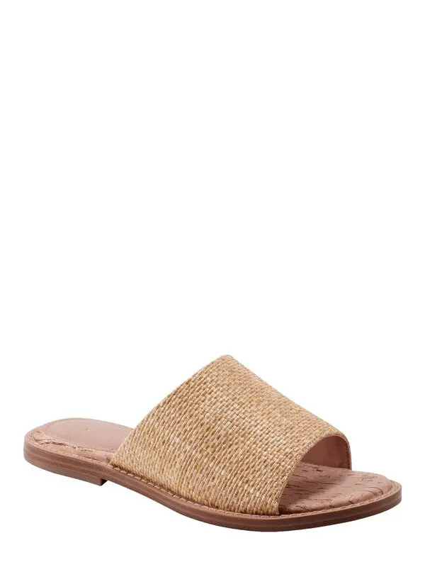 Marc Fisher Grayce Slide Sandal - Light Natural