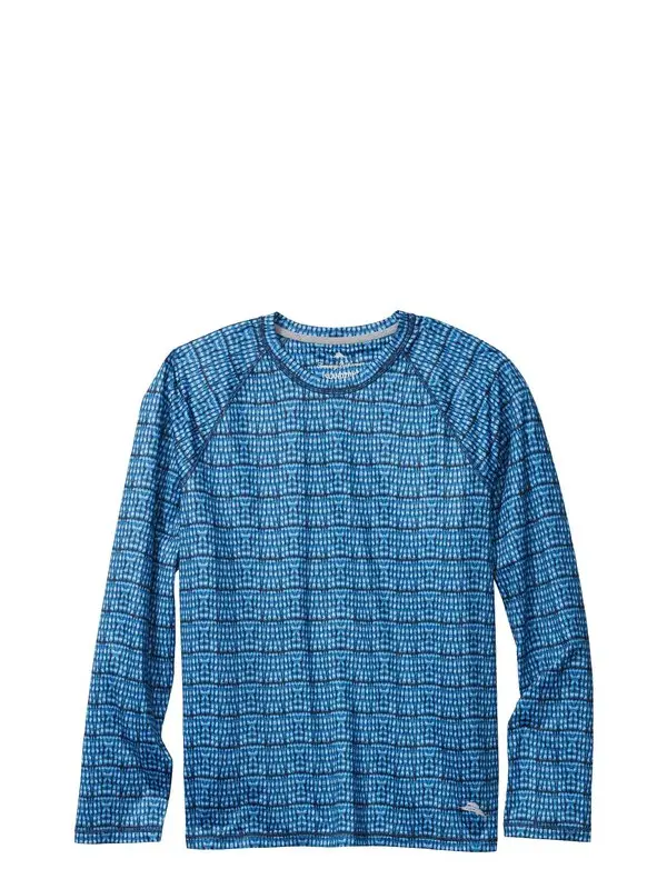 Tommy Bahama Printed Long Sleeve Performance T-shirt - Starry Night