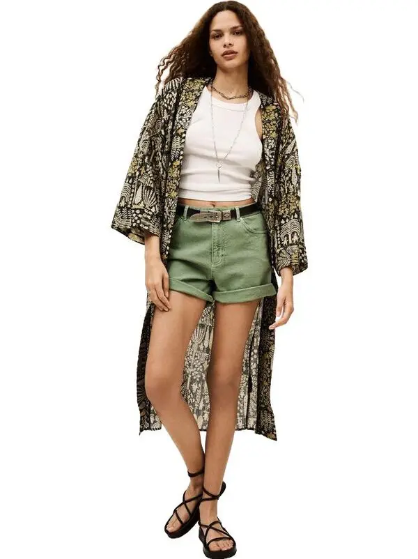 Ba&sh Penelope Kimono - Green
