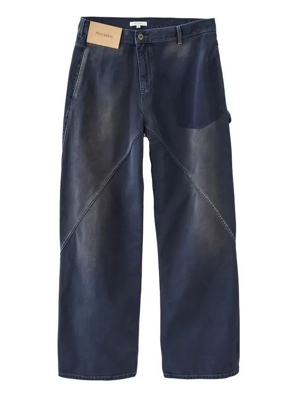 JW Anderson Twisted Workwear Jeans - Navy