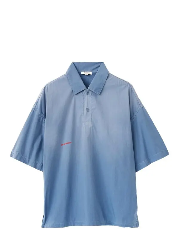 JW Anderson Short Sleeve Polo Shirt - Light Blue
