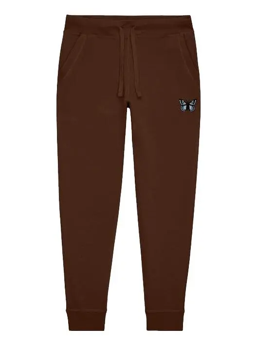 DALIX Butterfly Fleece Jogger Pant - Chestnut