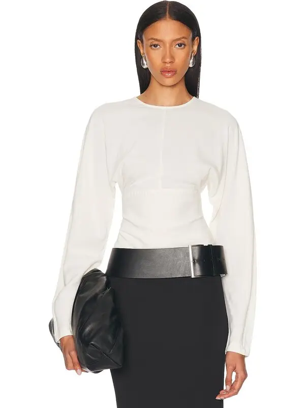 ST. AGNI Dolman Sleeve Bodysuit - Off White
