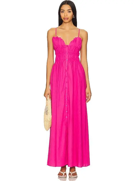 SNDYS Mahalia Maxi Dress - Fuchsia