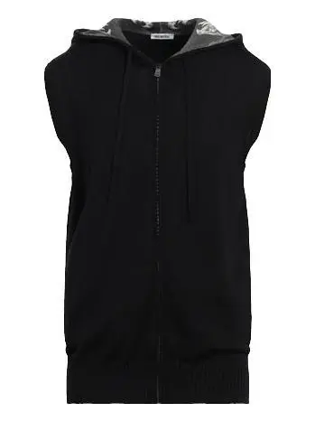BIKKEMBERGS Knitted Wool Cardigan - Black