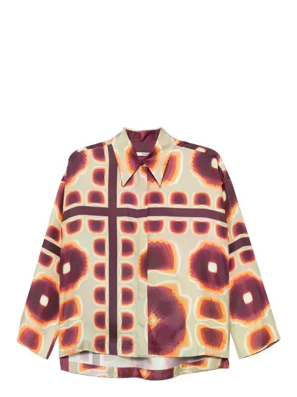 ODEEH Graphic-print Shirt - Neutrals