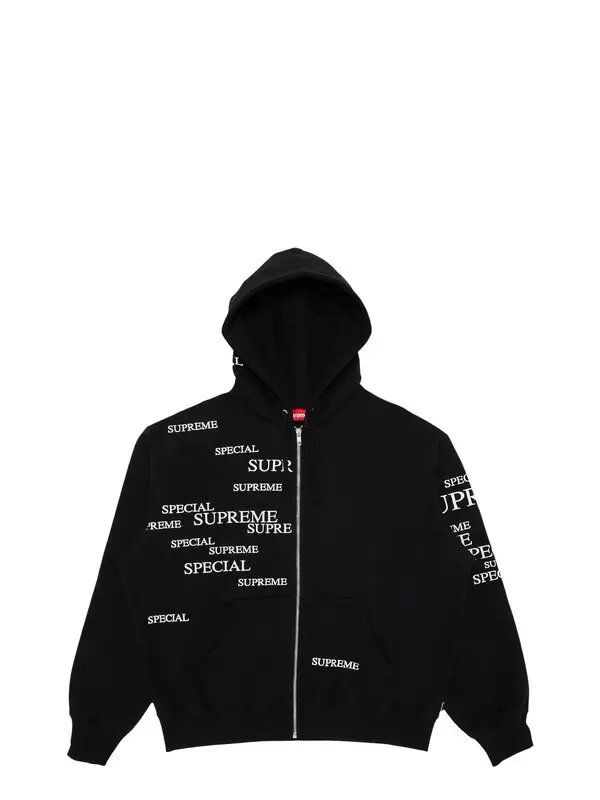 Supreme Special Zip Up Hooded Sweatshirt - Black