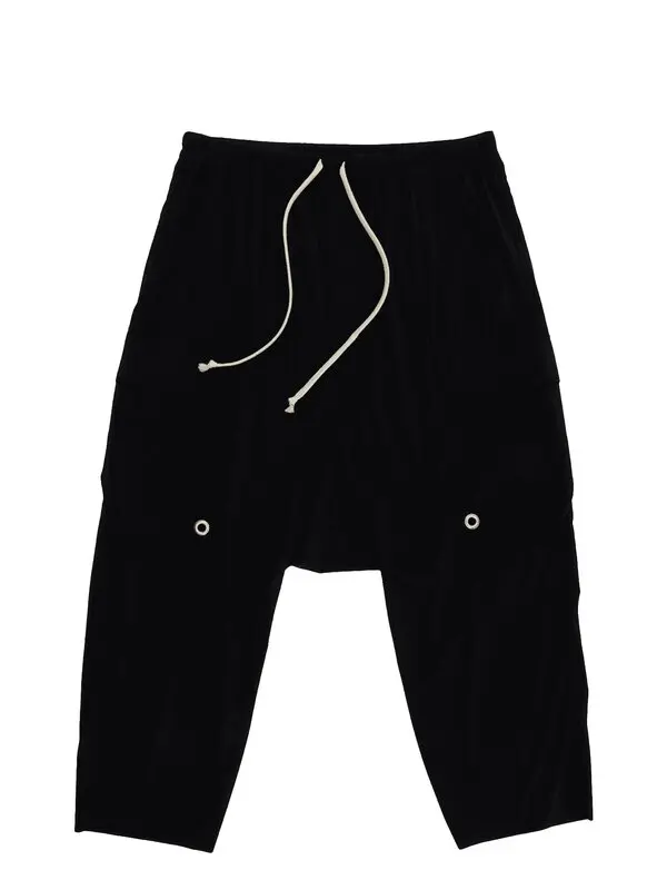 Rick Owens Cropped Cargo Pants - Black