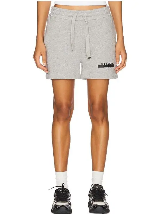 All Saints Sorri Sweatshort - Grey Marl
