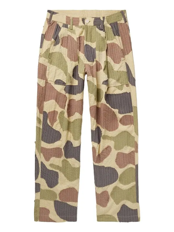 KARDO Yuki Wide-leg Pleated Trousers - Green