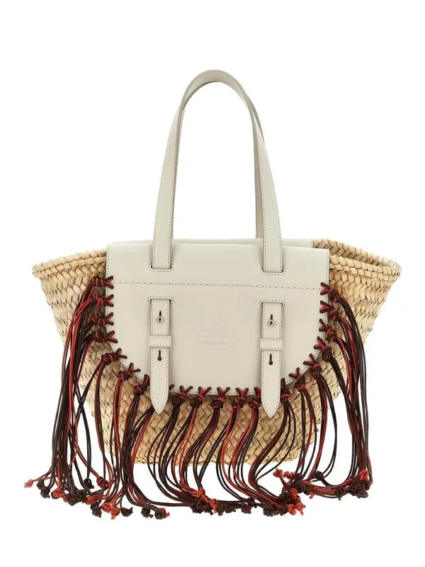 CUBA LAB Handbag With Fringe Detailing - Multicolor