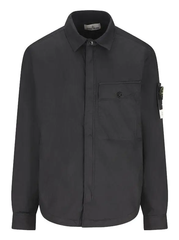 Stone Island Polyamide Overshirt - Black