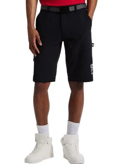 ECKO UNLTD. Belted Cargo Shorts - Black
