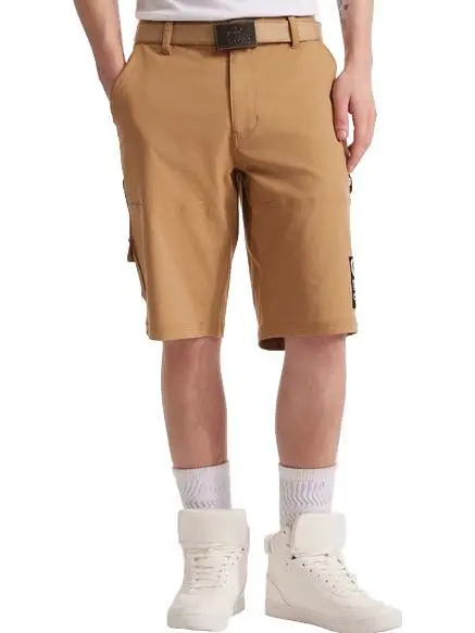 ECKO UNLTD. Belted Cargo Shorts - Dark Khaki