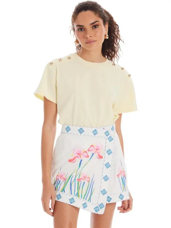 Allison Brooklyn Tee - Yellow