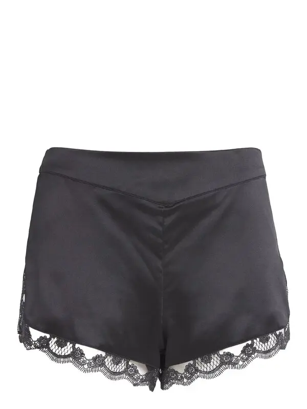 Simone Perele Silk-blend Shorts - Black