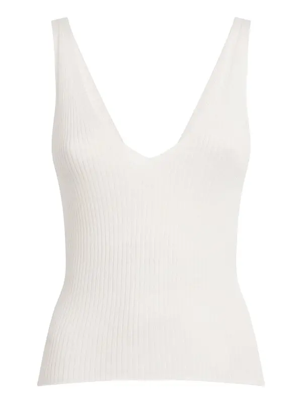 Johnstons Of Elgin Superfine Cashmere Vest - White