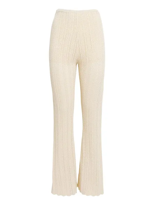 Claudie Pierlot Crochet Flared Trousers - Neutral