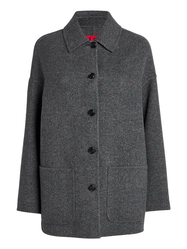 Max & Co. Virgin Wool Short Coat - Black