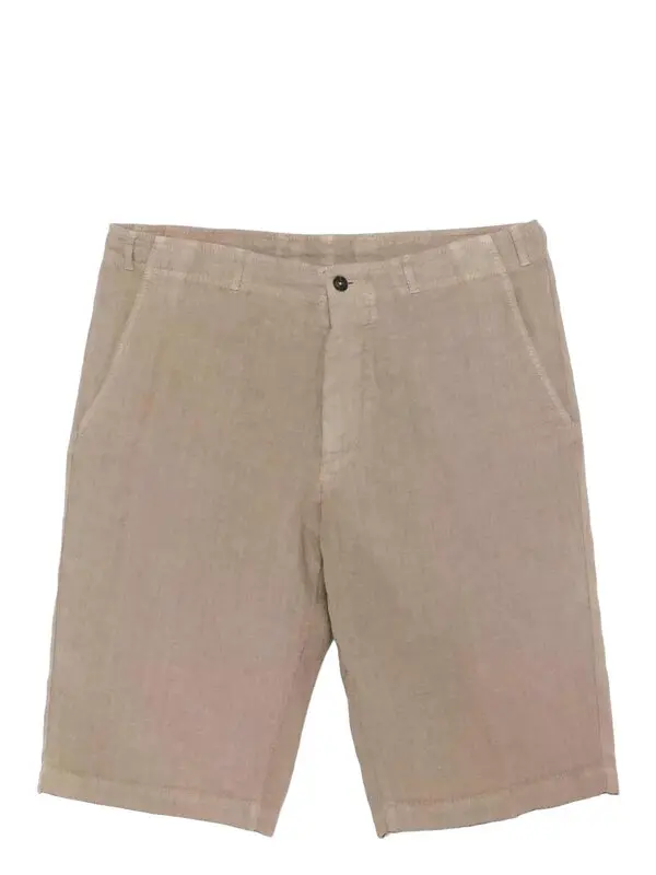 Corneliani Linen Shorts - Brown