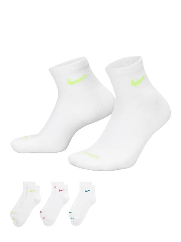 Nike Everyday Plus Cushioned Training Ankle Socks - Multicolor
