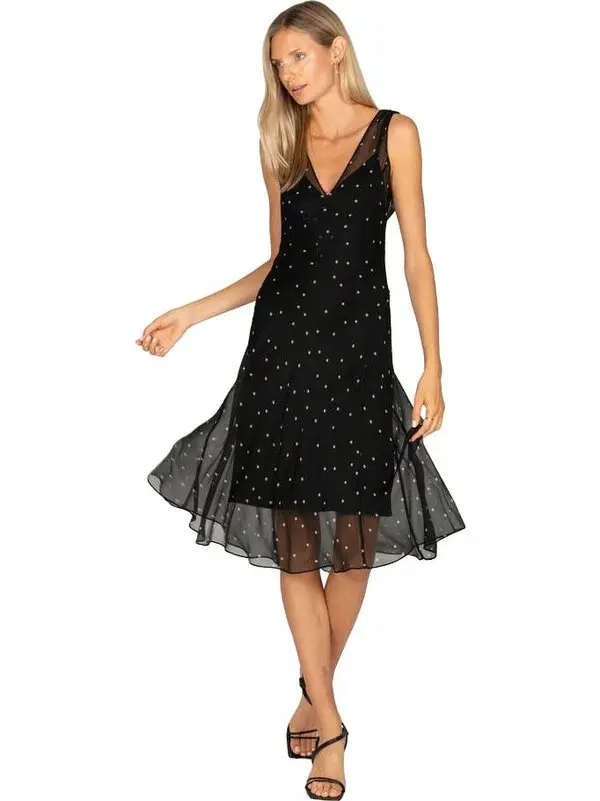 SECRET PON-PON Twila Dress - Black Polka Dot
